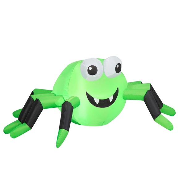 Gemmy | Holiday | Gemmy Airblown Inflatable Green And Black Led Spider ...